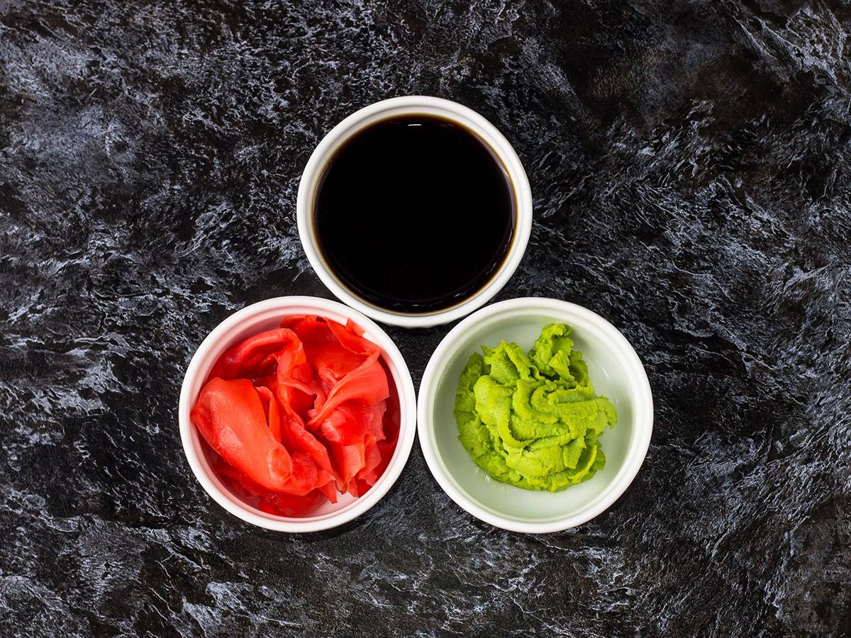 Wasabi Sauce Condiment on Sushi - Sushi Bros Woodstock